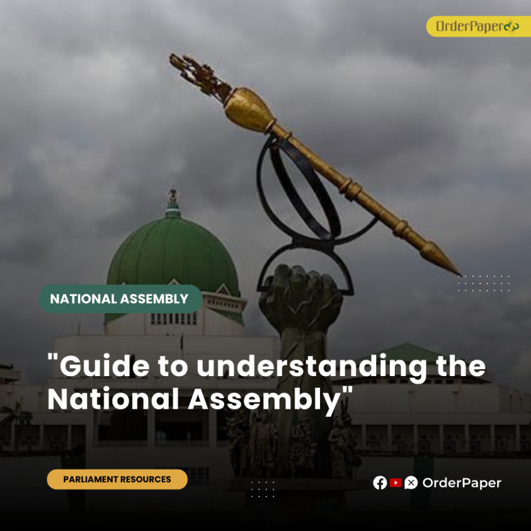 PARLIAMENT PRIMER: Simple Guide to Understanding the National Assembly ...